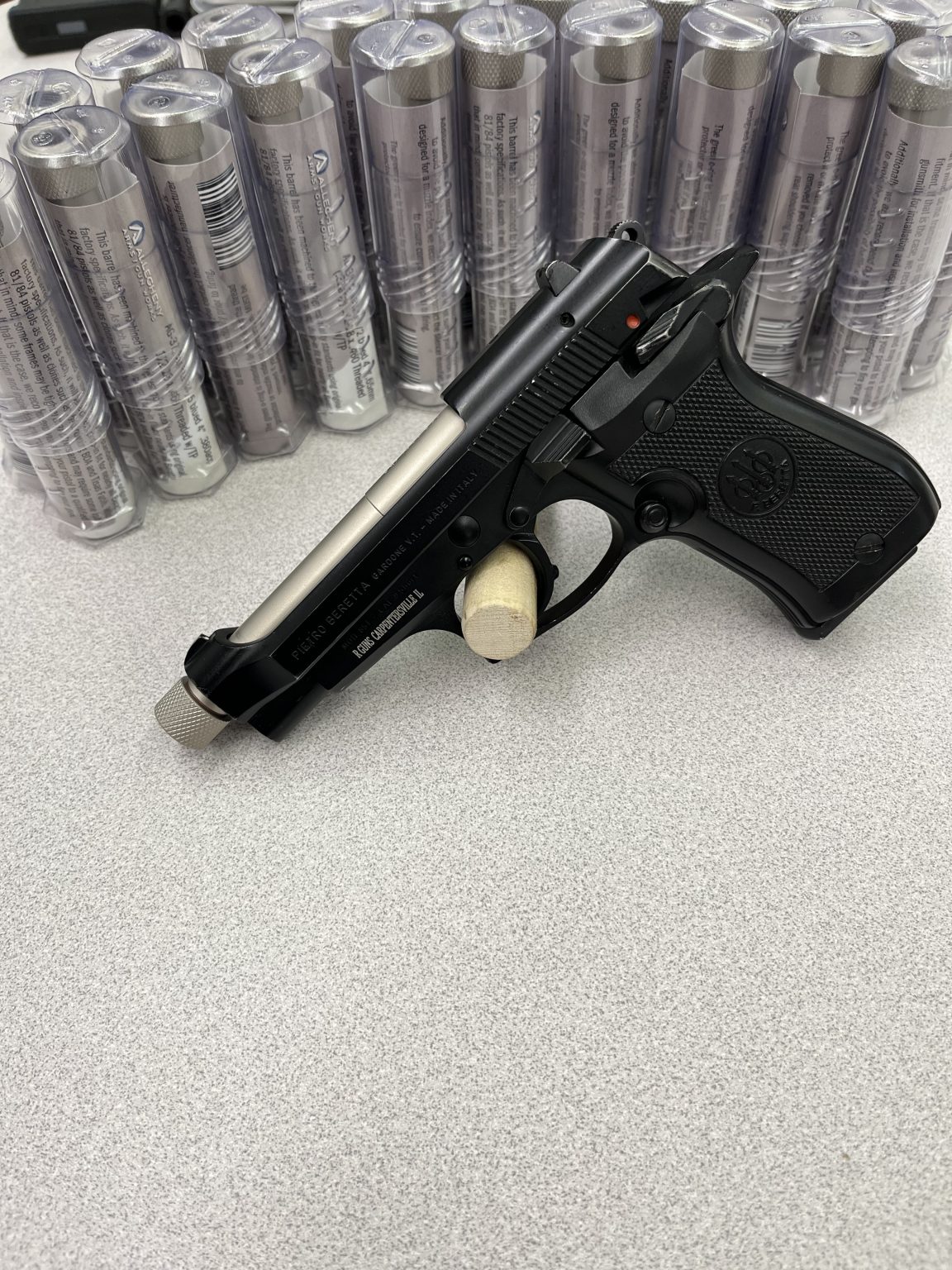 Beretta 81/84 Nickel Threaded Barrel .32ACP - Allegheny Arms & Gun Works