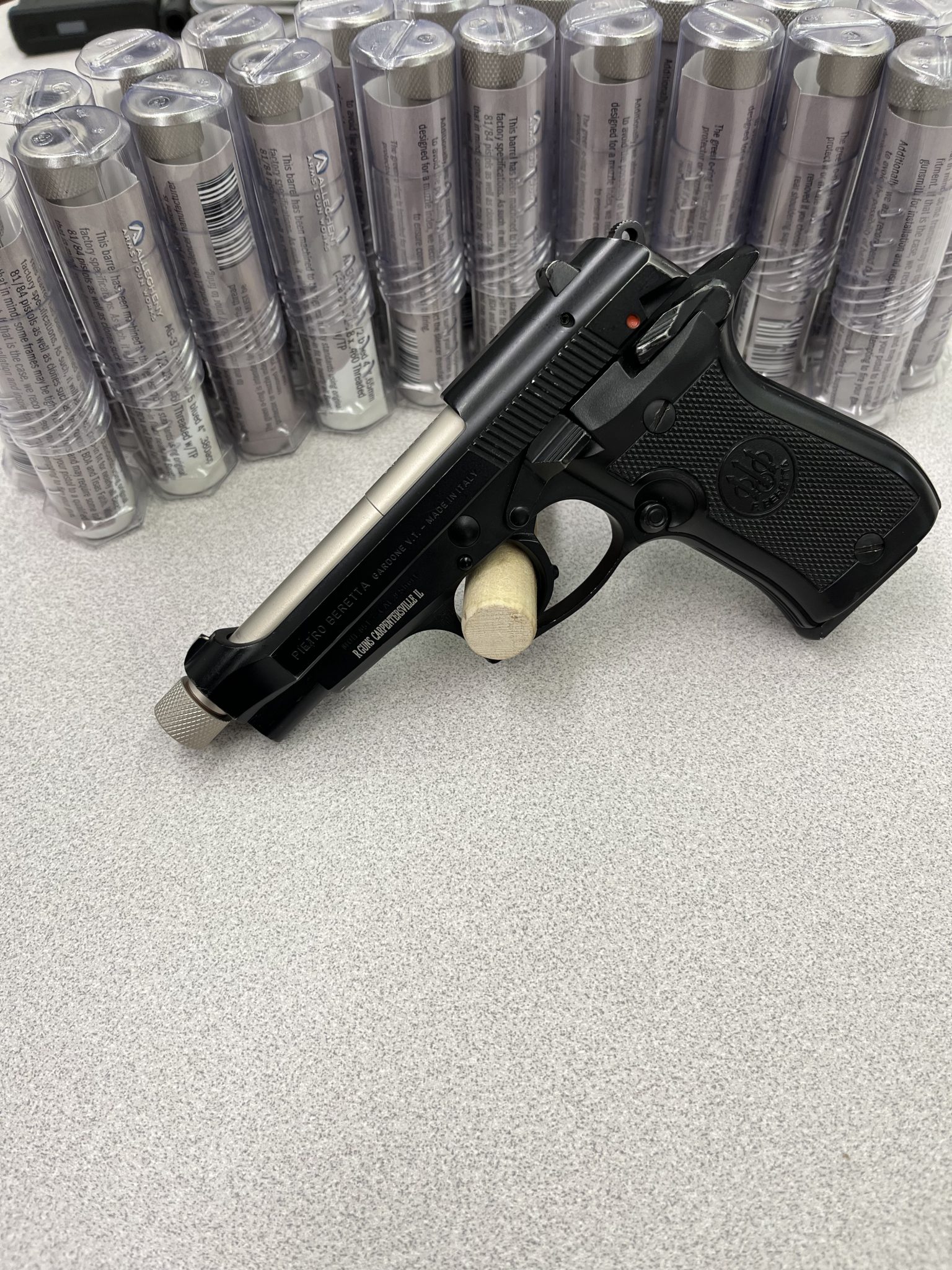 Beretta 81/84 Nickel Threaded Barrel .380ACP - Allegheny Arms & Gun Works